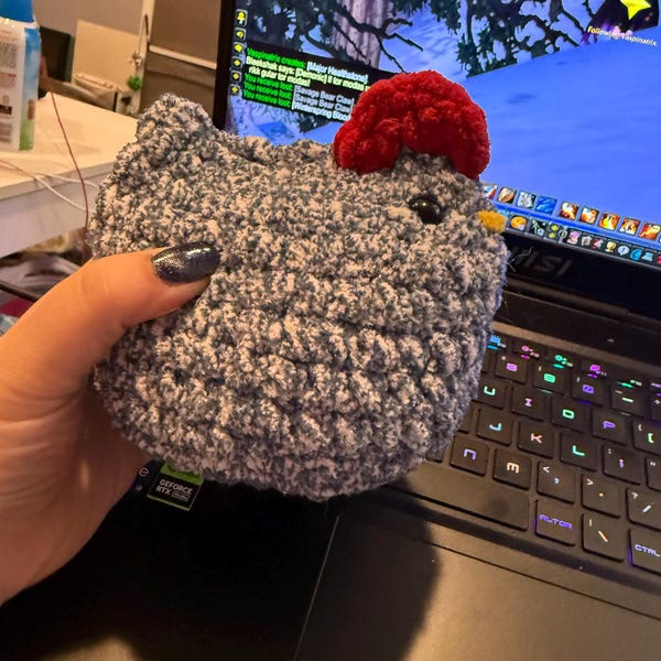 Keychains Devil&angel With Wings Crochet Heart Keychain Pattern ...