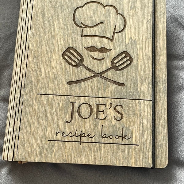 Custom Recipe Journal, Gift for Mom Recipe Book, Chef Personalized ...