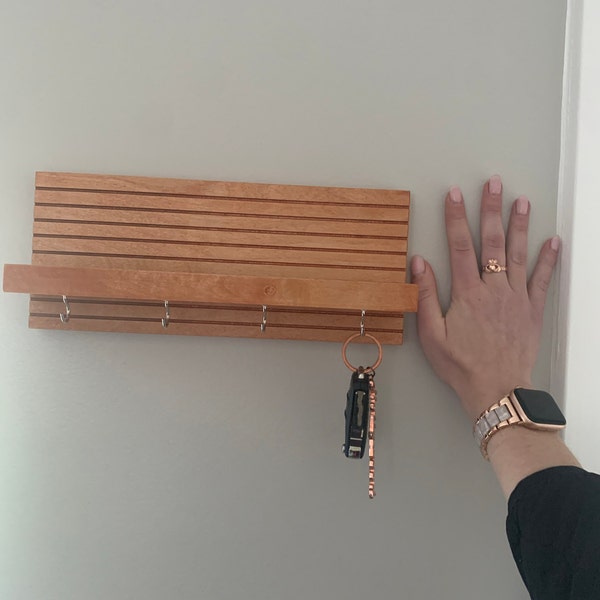 Key Rack, Entryway Organizer, Key Holder for Wall, Mid Century Modern ...