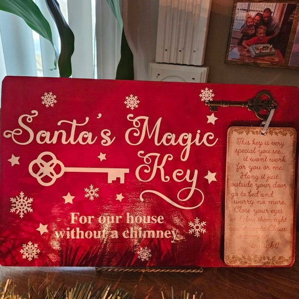 Santa's Magic Key SVG, Christmas Svg, Santa Sign Svg, Christmas Sign ...