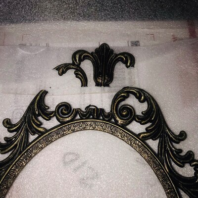 Antique Oval Frame Tiger Stripe Frame Narrow Oval 17 X 14 Inch - Etsy