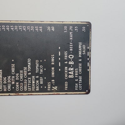 Sandwich Board Sign 1940's Diner Menu Sign Restaurant Decor Diner Signs ...