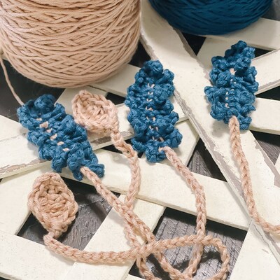 Lavender Bookmark Crochet PDF Pattern Easy Beginner Crochet Tutorial ...