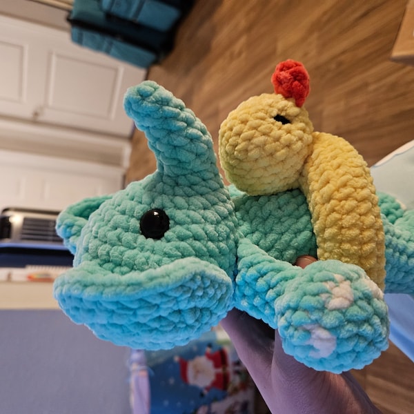 PREORDER- Light Pink Club Penguin Inspired Plush - Hand Crocheted ...