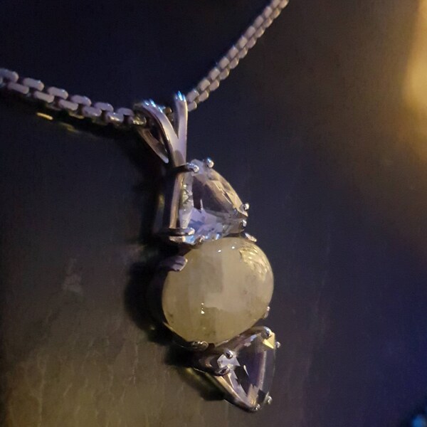 Amethyst Star of David Vogel Crystal Necklace Pendant .925 SS ...
