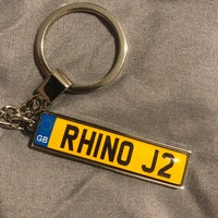 Car Number Plate Keyring - Etsy