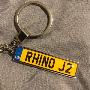 Car Number Plate Keyring - Etsy