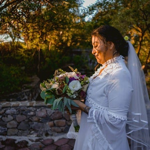 Vintage 90s Lace 20s Style Wedding Dress - Etsy