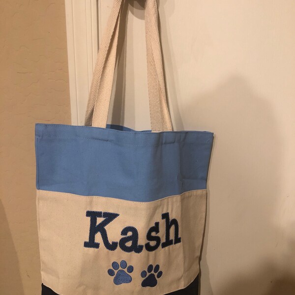 Personalized Dog Tote Bag, Custom Pet Bag, Custom Tote Bag for Pets ...