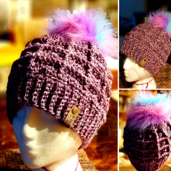 CROCHET PATTERN, the Marin Crochet Beanie Pattern, Crochet Hat Pattern ...