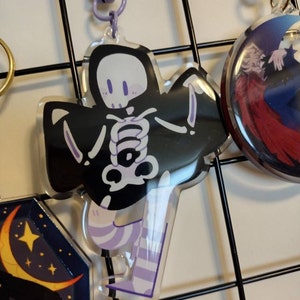 Cute Skeleton Ghosts Keychains - Etsy