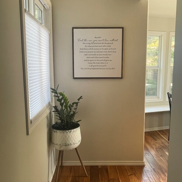 Buy Dirt Sign- Home Sign- Family Sign- Extra Large Sign- Large Wall Art ...