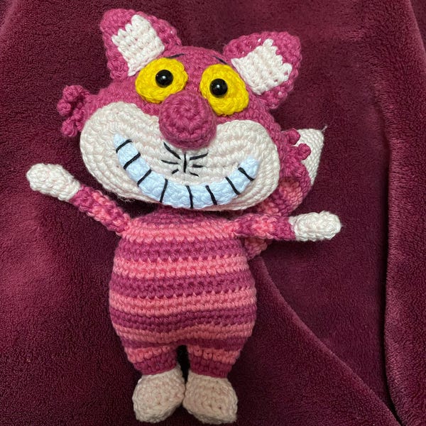 AMIGURUMI PATTERN Cheshire Cat Crochet Pattern | Lewis Carroll Alice in ...