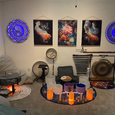 MANDALA LAMP SACRED Geometry, Eye-catching Mandala Wall Art With ...