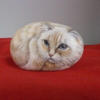 Custom Cat Portrait Incredibly Detailed Totally Hand Painted on a Sea ...