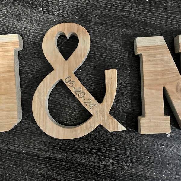 Large Alphabet Wood Letter Blocks, Custom Names, Initials, Words - Etsy