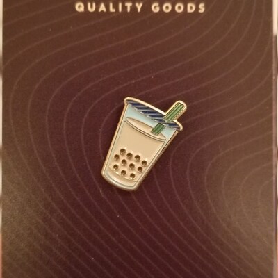 Bubble Tea Boba Pin Enamel Lapel Pin - Etsy
