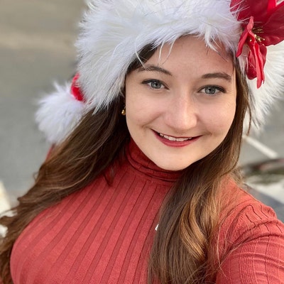 Teal Santa Hat With Luxury Teal and Black Trim - Etsy