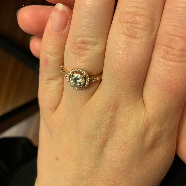 Antique Morganite Engagement Ring Cushion Cut Rose Gold Art Deco Floral Flower Halo Unique ...