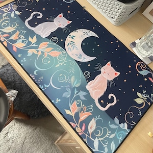 Aztec Octopus Desk Mat, Aesthetic XL Desk Pad, Geometric Mouse Pad, Red ...