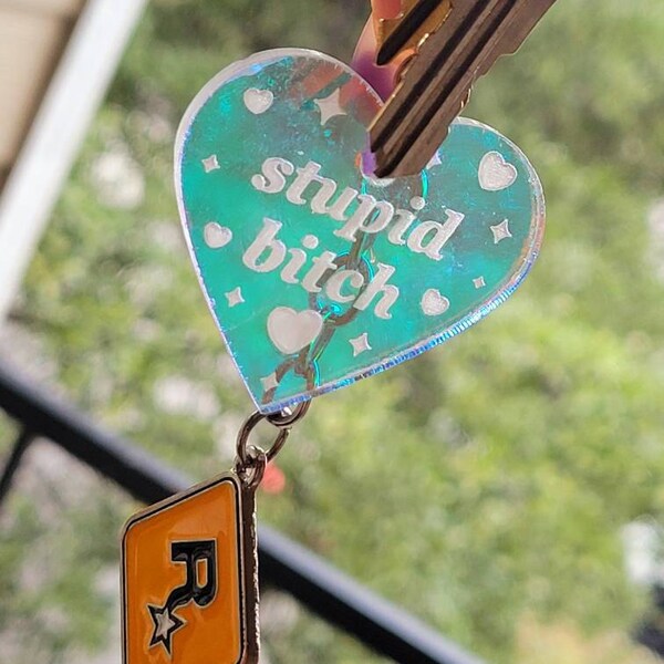 Dream Big, Fart Loud Iridescent Acrylic Keychain - Etsy