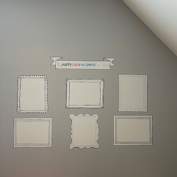 Kids Art Display Frames - Photo Frames - Wall Stickers - Peel and Stick ...