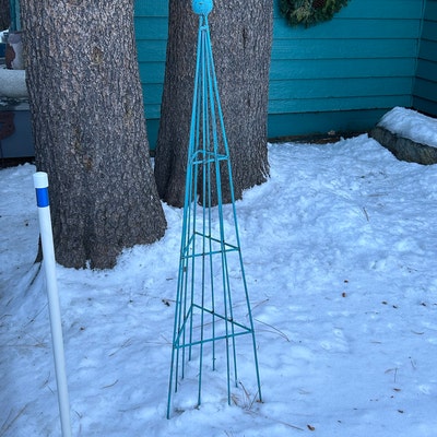 Wrought Iron 25 Cone Topiary Flower Trellis Metal Plant - Etsy