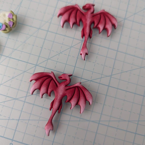 KEOKER Dragon Clay Cutters, Polymer Clay Cutters Dragon, Dragon Earring ...