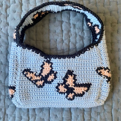 Crochet Bag Pattern Crochet Purse Pattern Crochet Butterfly Bag ...