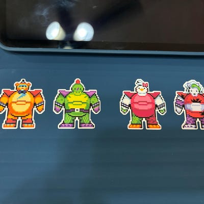 Wallace Wells Premium Sticker Scott Pilgrim Pixel Art Sticker - Etsy