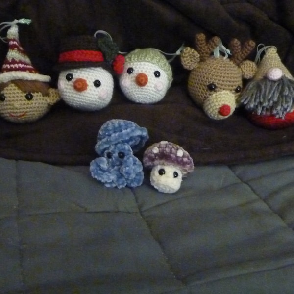 Crochet Pattern - Christmas Baubles Set - Amigurumi Ornaments - Etsy