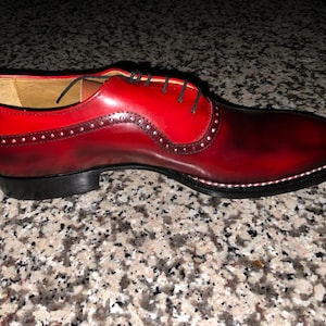 Bespoke Handmade Goodyear Welted Hand Stitched Artisan Blue Crocodile ...