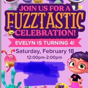 Charlie's Colorform City Birthday Invitation Color Me Excited ...