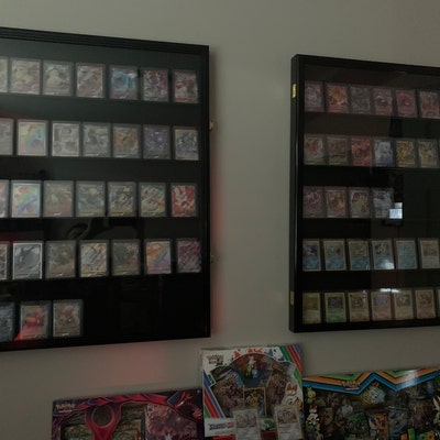 35 Graded Sport Cards / Collectible Trading Card Display Case Wall ...