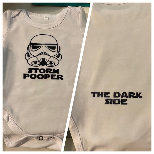 Storm Pooper Trooper SVG Baby Starwars Onesie Downloadable for Cricut ...