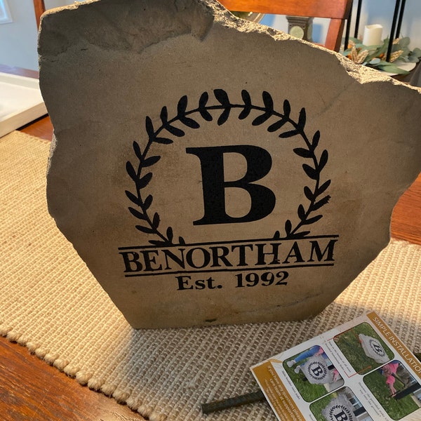 Personalized Monogram Name Rock - Engraved Stone - Personalized ...