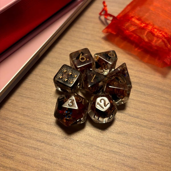 Shadowy Forest Dnd Dice Set, Polyhedral Dice, D&D Dice, Dungeons and ...