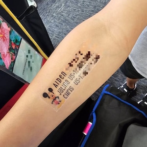 Temptoo the Child Safety Tattoos Safety ID Tattoos Temporary Tattoos ...