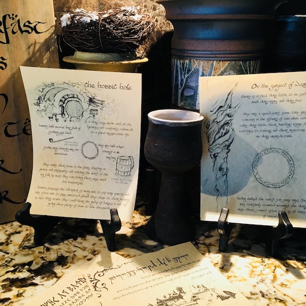 LOTR Journal Pages - Lord Tolkien Hobbit Wizard Elf Dwarf Rings, Book ...