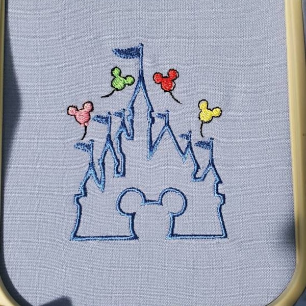 Castle Embroidery Design, Castle Machine Embroidery Files, Best Day ...