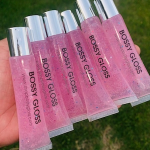 Custom Lip Gloss Labels Clear Lip Gloss Stickers Cosmetic | Etsy