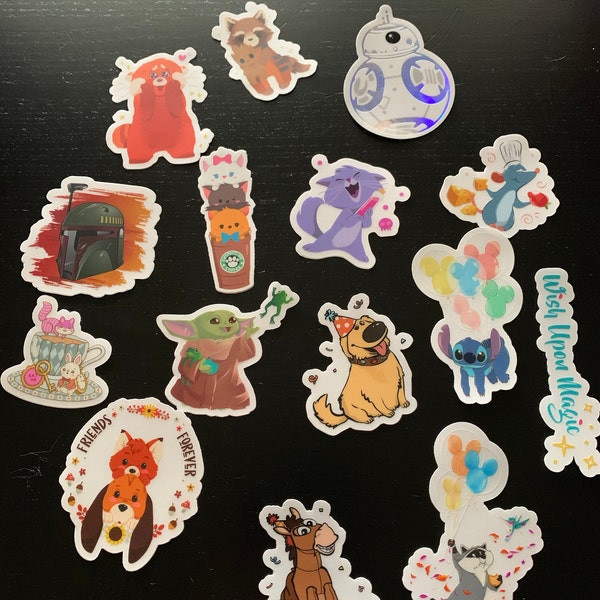 BB-8 Holographic Sticker/ Star Wars Droid Disney Laptop Stickers/mickey ...