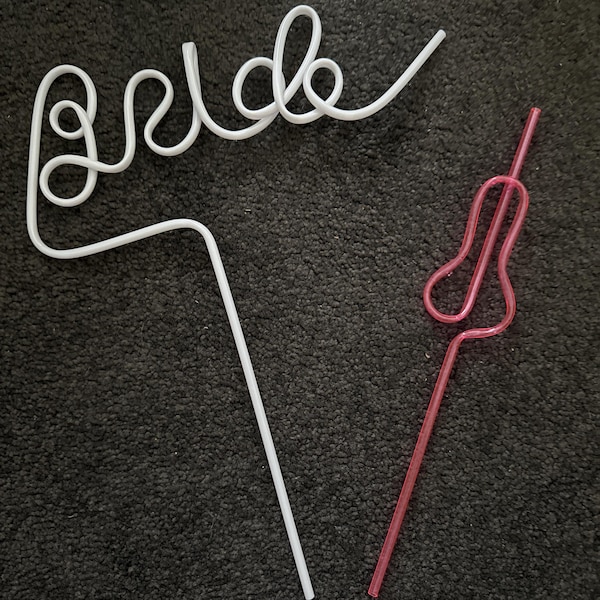 Bride Straw | Bachelorette Party Decorations | Bachelorette Party ...