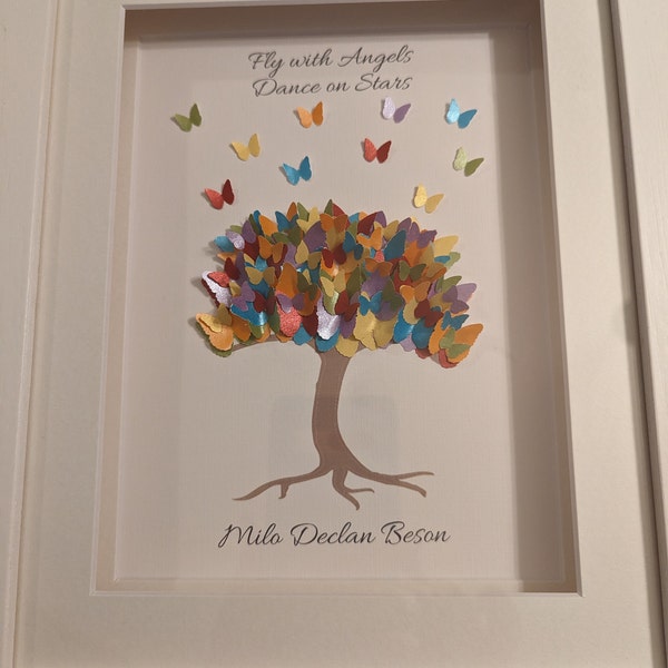 Baby Loss Butterfly Tree for Angel Baby Gift Miscarriage Keepsake ...