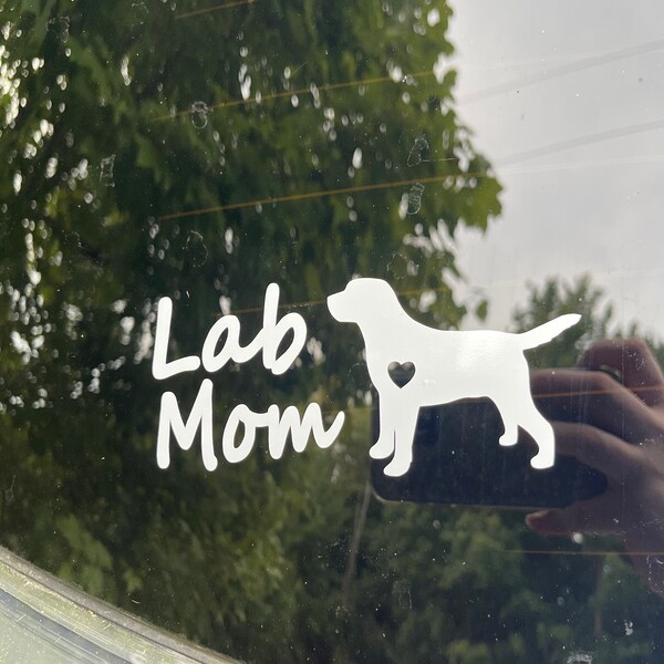 Lab Mom Decal for Car Window | Labrador Retriever Decal Sticker | L1012 ...