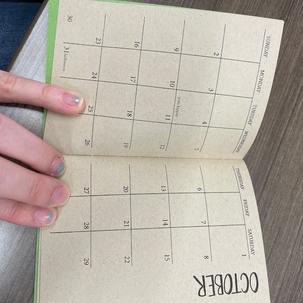 Mini Kraft Monthly Planner - Start Any Month - Etsy