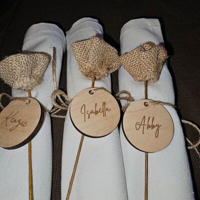 Personalized Napkin Ring, Boho Wedding Table Decoration, Dinner Party ...