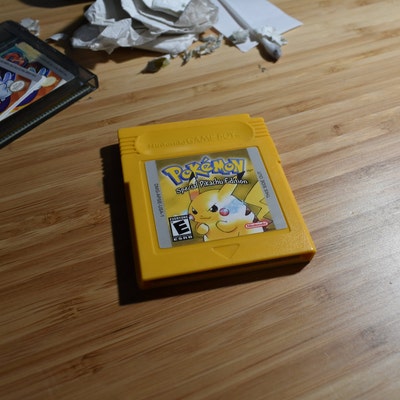 Gameboy Labels Yellow Pikachu Version Replacement Label Decal Sticker ...