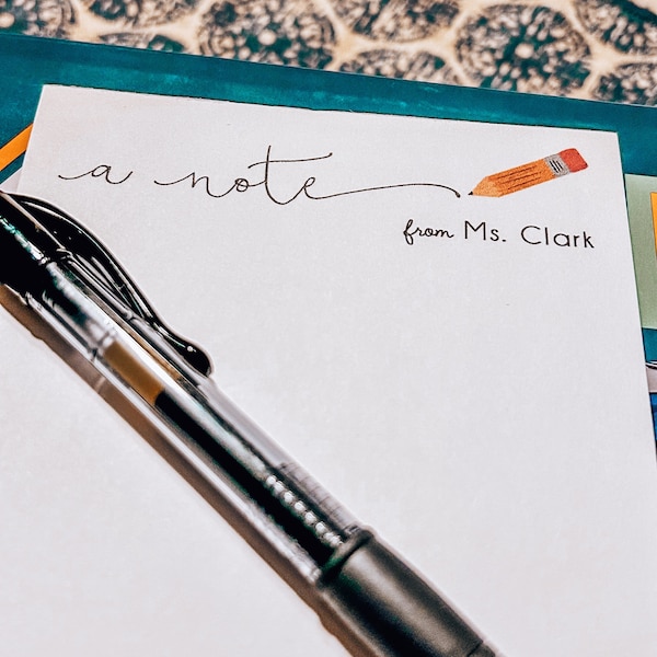 Personalized Notepad Lazy Kitty Cat - Etsy