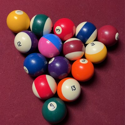 Gender Reveal 9 Ball Pool / Billiard Ball 9ball Design With Pink And/or ...